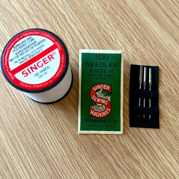 Singer | Other | Vintage 95s Singer Seeing Machine Needles Thread Never ...